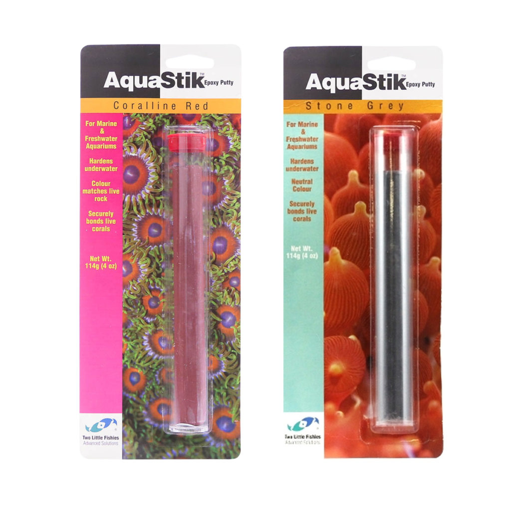 Aquastik Underwater Epoxy Coralline Red Color 57g - Frag Box Corals